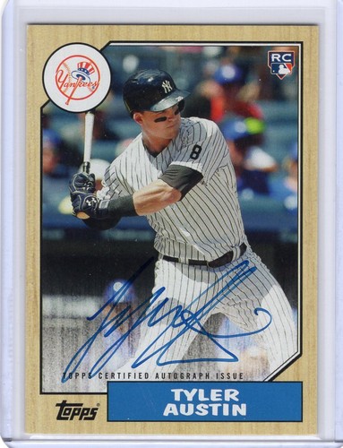 2017 Topps Series 1 #1997A-TA Tyler Austin 1987 Autograph | eBay