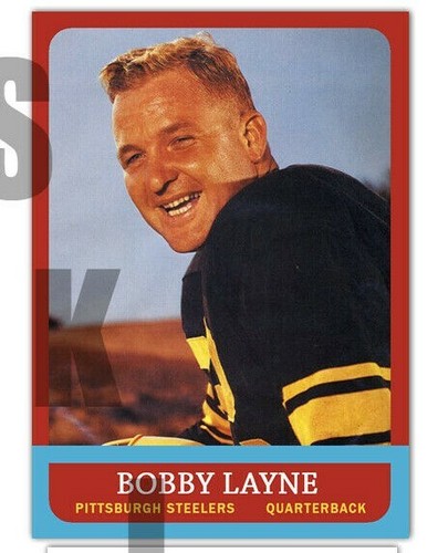 1963 STCC #174 Bobby Layne Pittsburgh Steelers Topps Custom HOF | eBay