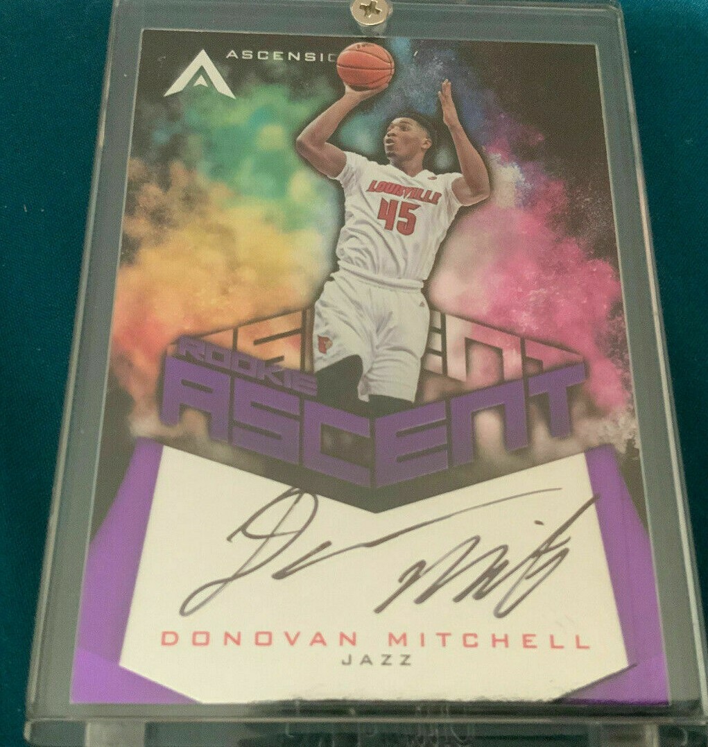 Donovan Mitchell 2017-18 Panini Ascension Rookie Ascent Autograph 30/50 ...
