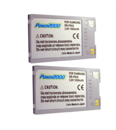 TWO 2 SB-P90A SB-P90AB SB-P90ASL Batteries for Samsung SC-M105 SC-M205 ...