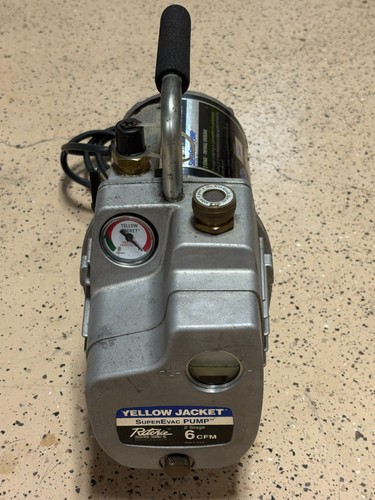 RITCHIE YELLOW JACKET 93560 SUPEREVAC 6 CFM VACUUM PUMP 2 STAGE THERMAL ...