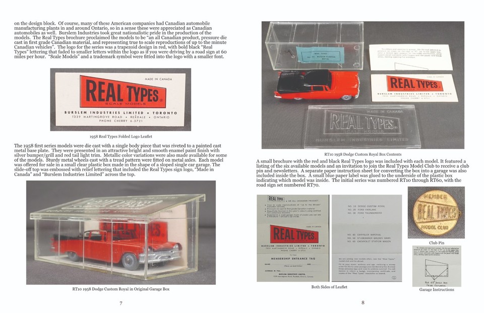 Burslem Real Types & Hubley Real Toys Die Cast Cars 80 Page Illustrated ...