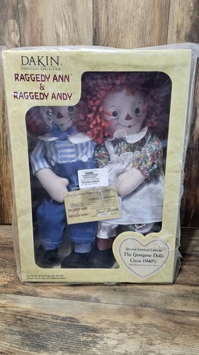 New 2 Raggedy Ann & Andy Georgene Dolls Ltd Edition 1940s Reproduction ...