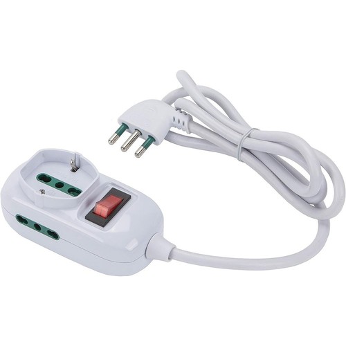 MULTIPRESA MINI 'TRIAX ECO' mt. 1,2 - colore bianco 8015450193105 | eBay