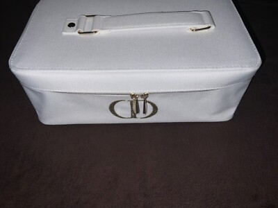Dior Beauty Vanity Case with Silk Eye Mask and Dior Gift Box - White | eBay