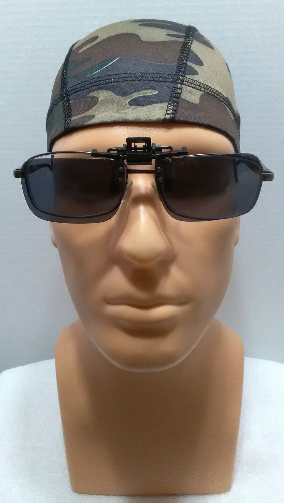 camo spandex Dome cap man Hat skull BIKER HEAD LINER football sport ...