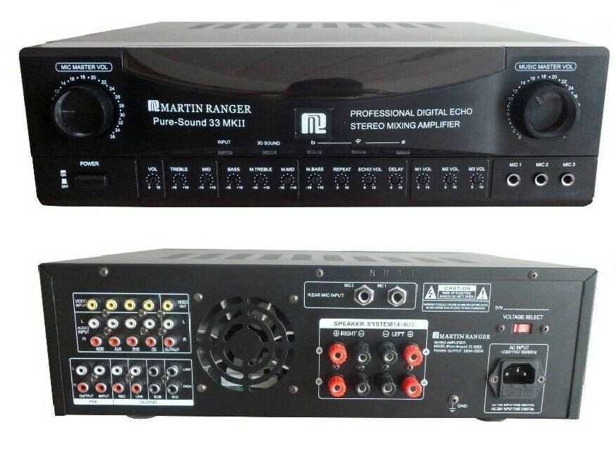 Martin Ranger Pure Sound 33 Karaoke Mixing Amplifier with Bluetooth ...