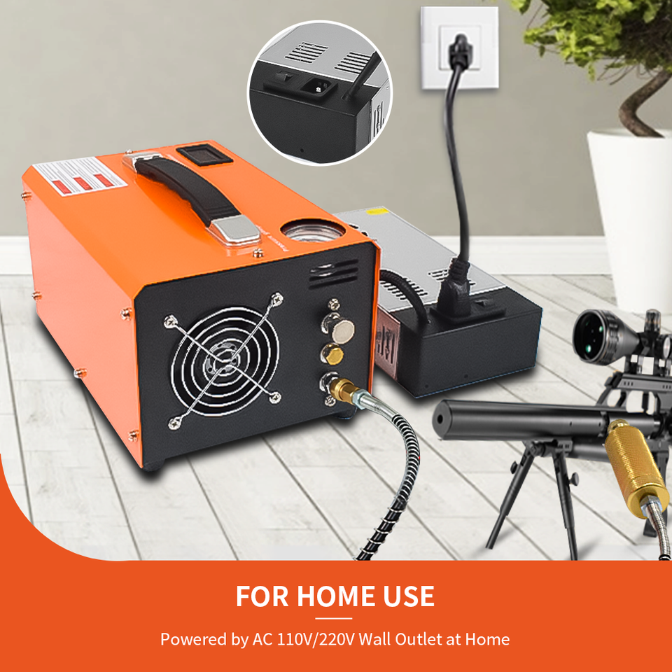 TOAUTO 4500PSI 12V PCP Air Compressor 110V High Pressure Pump Airgun ...