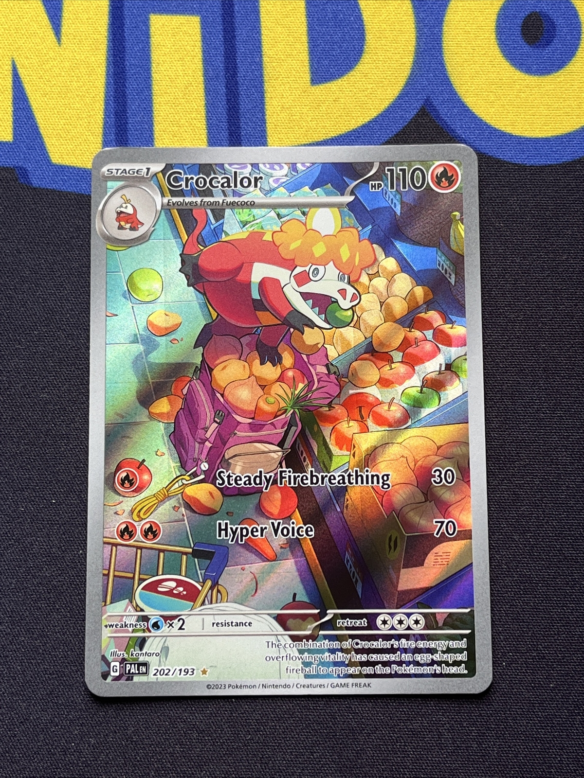 Pokémon TCG Crocalor Scarlet & Violet - Paldea Evolved 202/193 Holo ...