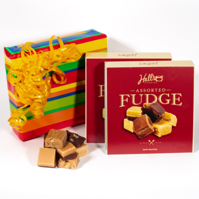 Celebration Fudge Gift Box, 2 Pounds Hall's Assorted Fudge | eBay