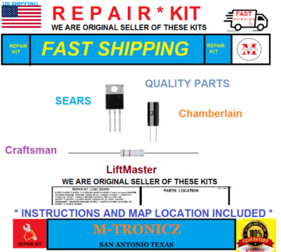 REPAIR KIT FOR Chamberlain 41A5021-2 41A5021-E 41A5021-C Logic Board | eBay