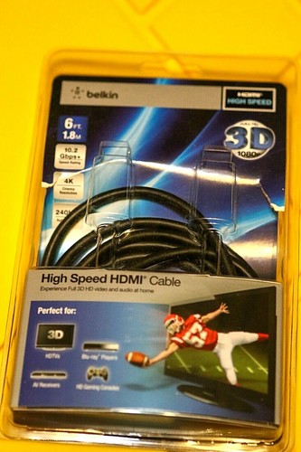 Belkin High Speed HDMI Cable 6 ft NEW opened box Ethernet HDTV Gaming ...