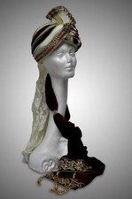 Purple Sultan Hat Sheik Turban Arabian Prince Wisemen Genie Costume ...