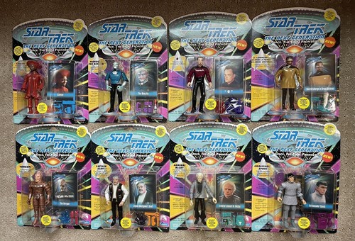 Star Trek TNG The Next Generation: 16 Action Figures, 1992-1994 ...
