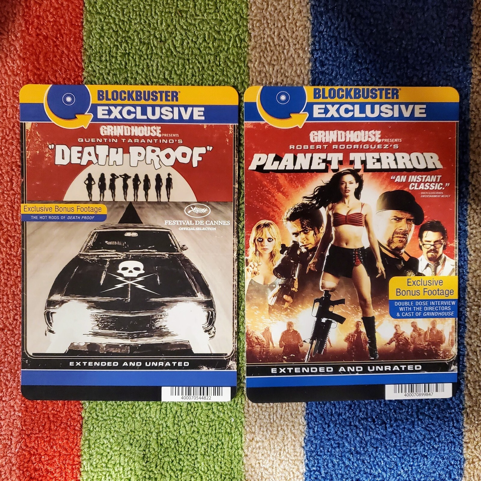 Blockbuster Movie Backer Cards (Mini Posters) - Death Proof & Planet ...