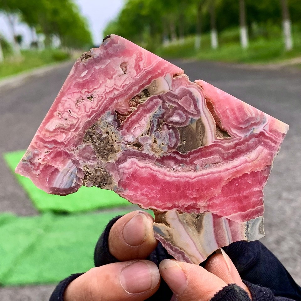 77G Rhodochrosite Crystal Slab Slice AAA+ Love / Compassion / Light ...