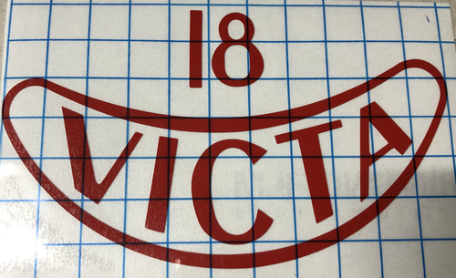 Vintage Victa 18 Base Decal Overlay set of 2 FREE SHIPPING with ...