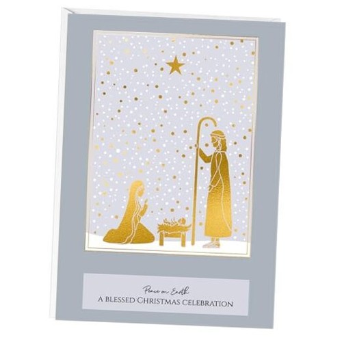 Religious Christmas Boxed Cards, 16 Cards Nativity Scene Religious ...