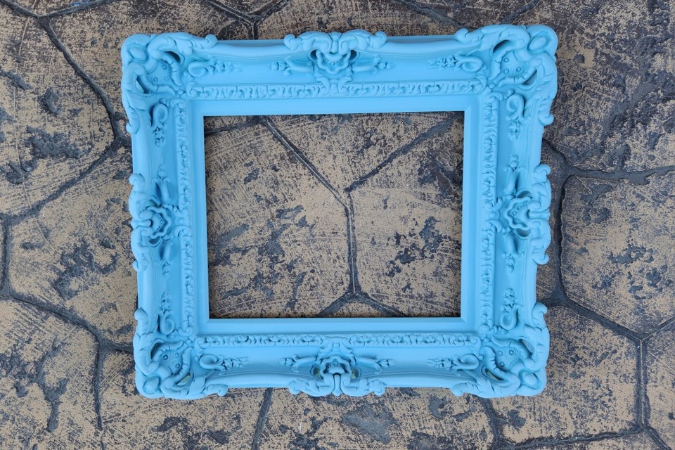 12x16 Baby Blue Picture Frame Classic Baroque Ornate Frame Artwork ...