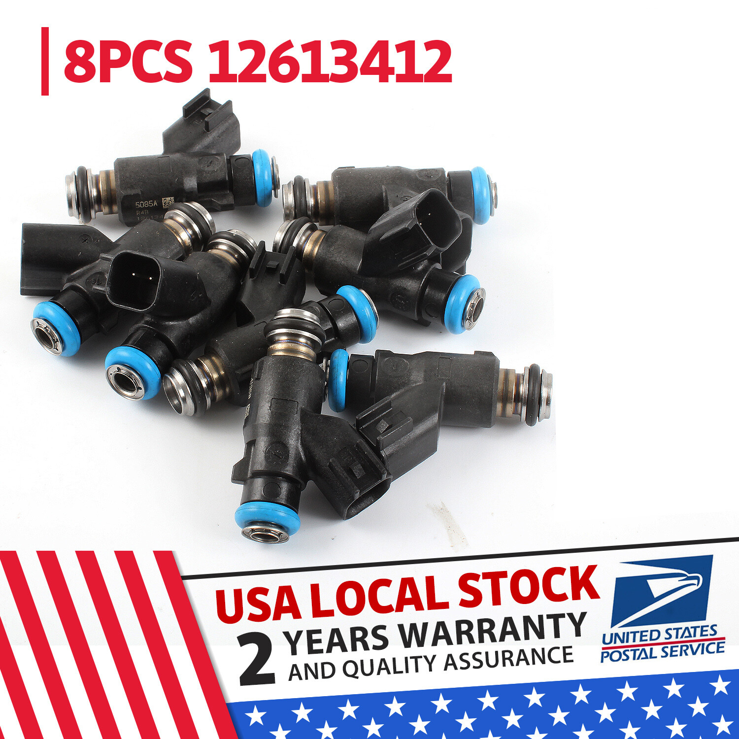 Set of 8 Fuel Injectors 12613412 Fits for GMC 6.0L Silverado Sierra 10 ...