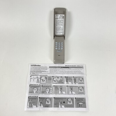 LiftMaster 877LM Wireless Garage Door Keyless Entry OEM YELLOW LEARN ...