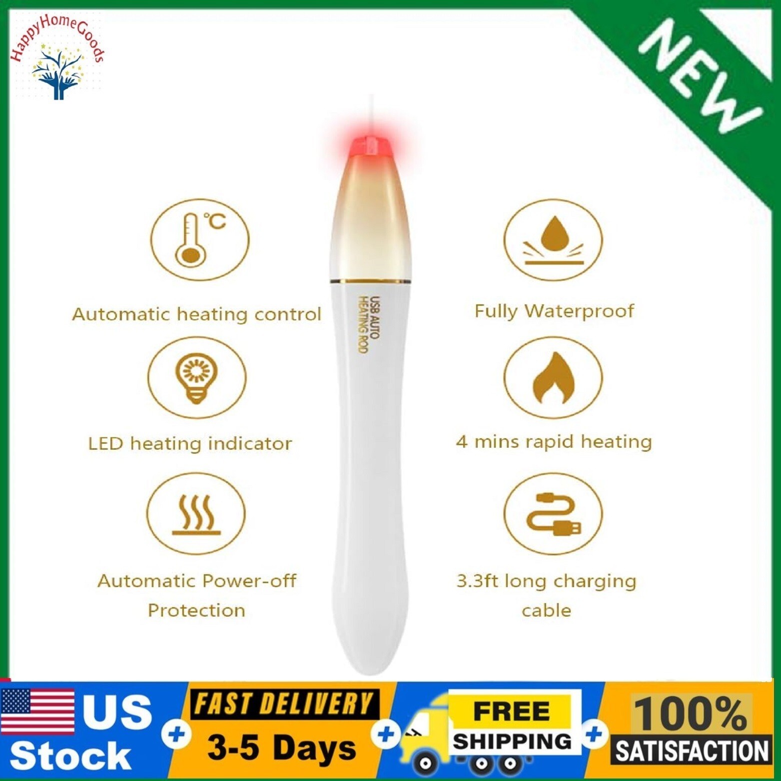 Automatic Temperature Control Heating Rods for Pocket Pussy6 Use ...