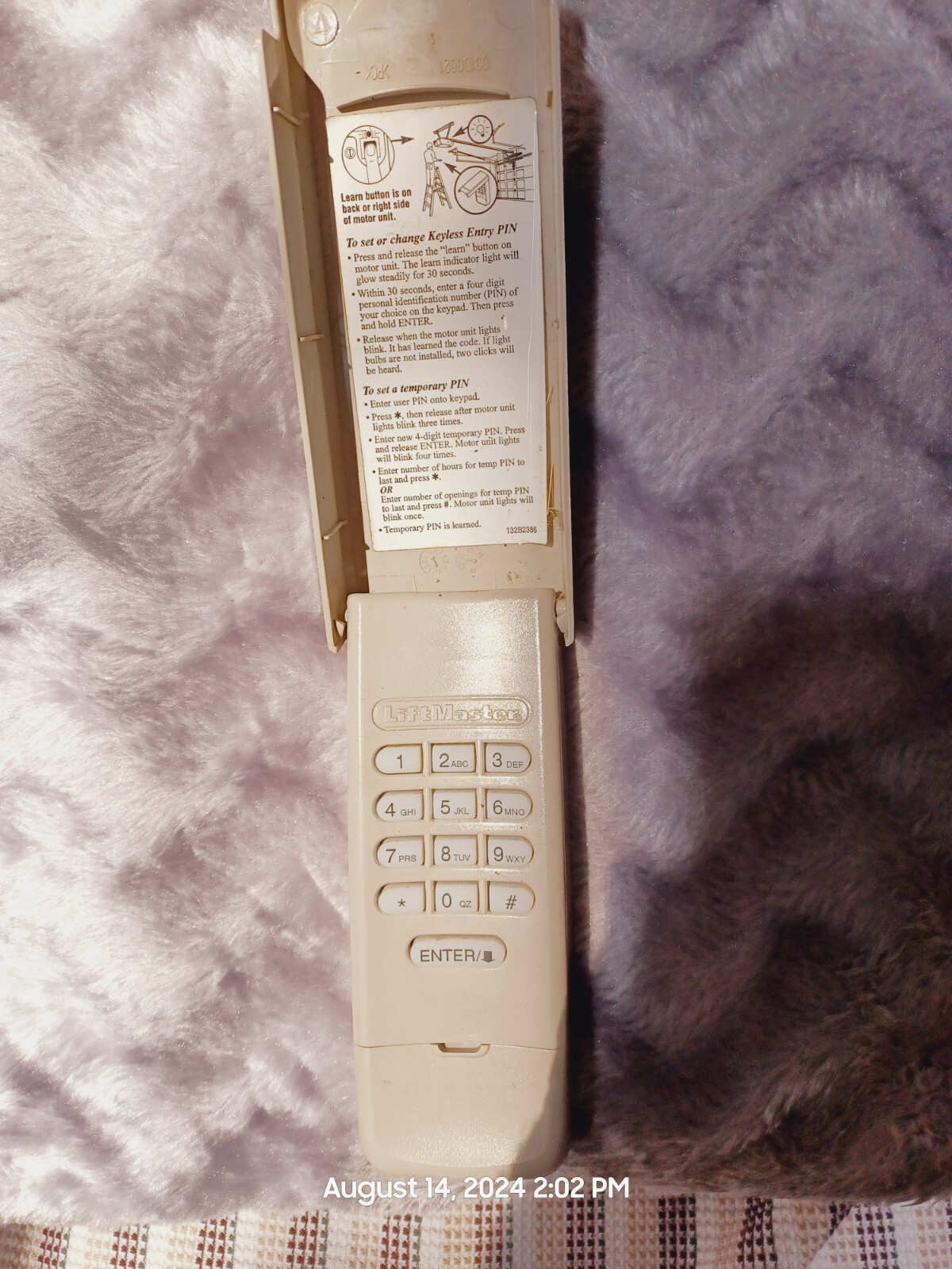 LiftMaster 877LM Wireless Garage Door Keyless Entry System 640213240024 ...