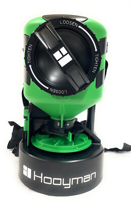 Hooyman Manual Seeder with Shoulder Harness, 35lb Capacity, Black/Green ...
