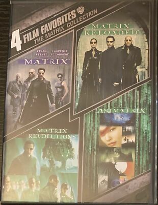 4 Film Favorite - The Matrix Collection (DVD, 2008) Keanu Reeves 2 DISC ...