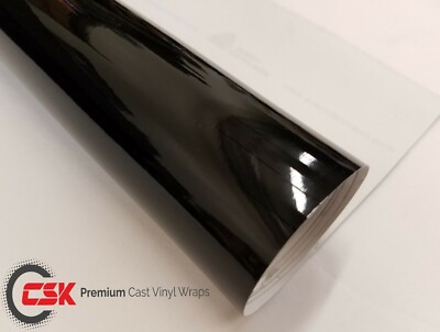 high quality BLACK Gloss Vinyl Wrap Sheet Film Sticker 30cm x 1.52m ...