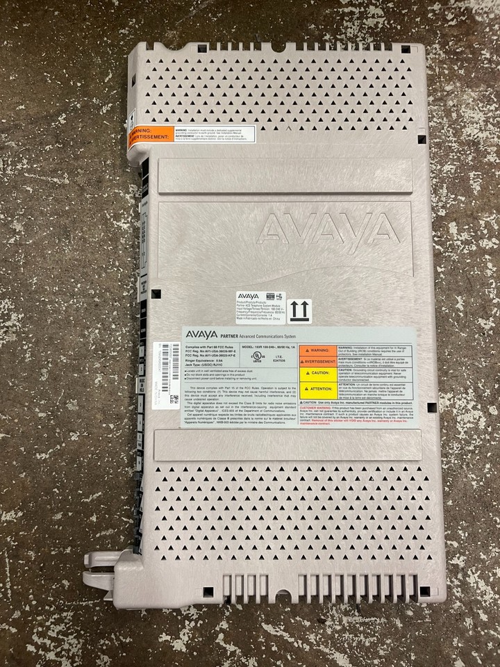 Avaya Partner ACS R8 Processor 509ACS PROC RHS Module 700469687 and Power Cord | eBay