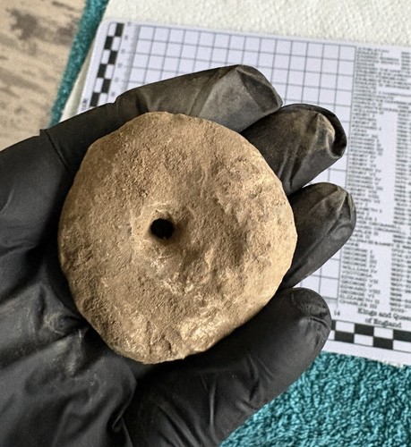 Roman - Early Medieval Large Heavy Lead Spindle Whorl Metal Detecting ...