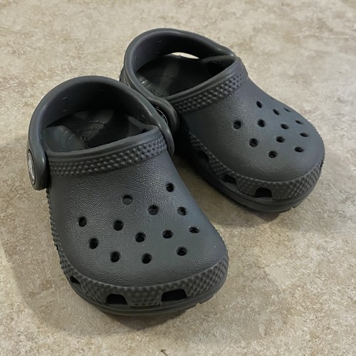 Infant Baby Crocs Toddler Size C4 Gray | eBay