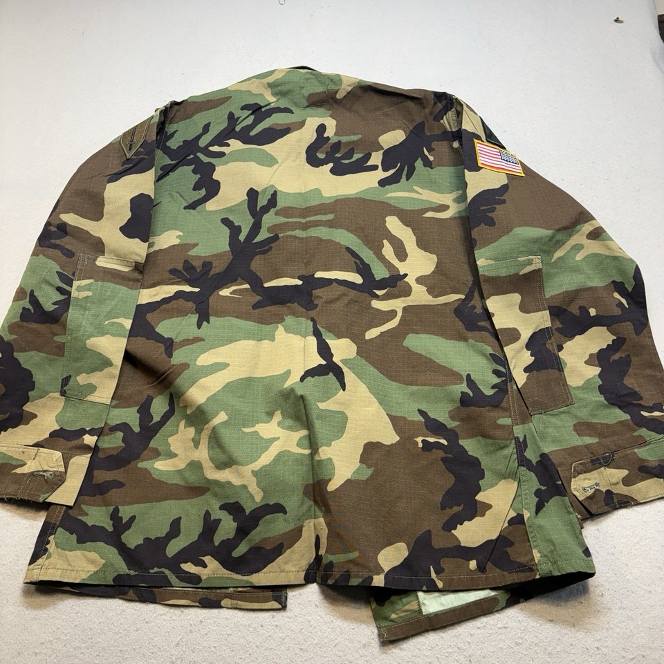 Vtg 90s US Army Ranger Airborne Hot Weather Camouflage Coat Men L ...