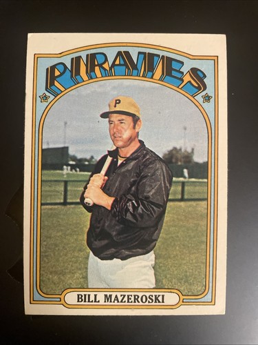 1972 Topps HIGH NUMBER SHORT PRINT #760 Bill Mazeroski HOF SP EX MINT ...