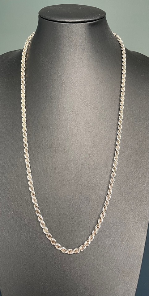 MILOR ITALY MENS 925 STERLING SILVER BRAID NECK CHAIN… - Gem