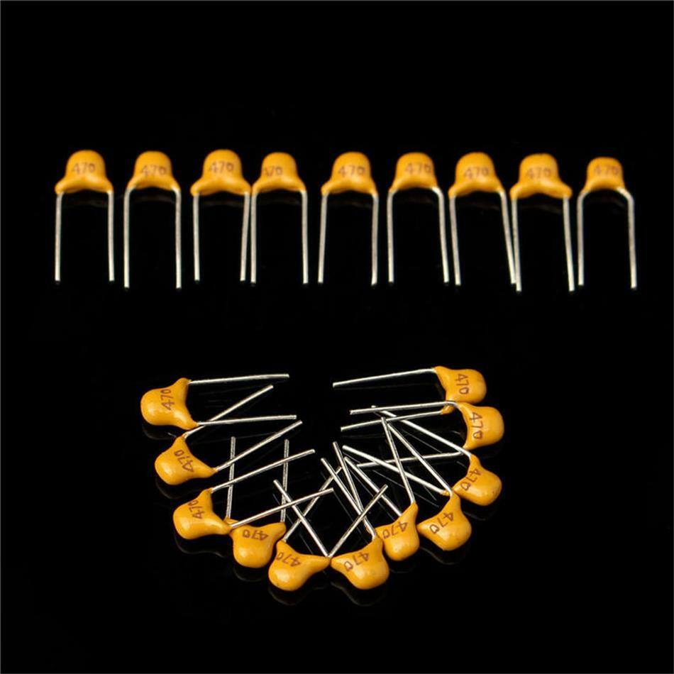 Ceramic Capacitors 100pcs 0.1uF 100nF 50V X7R Multilayer - 104 DIP ...