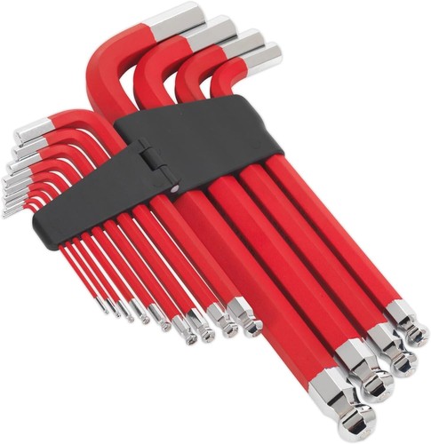 Sealey 13 Piece JUMBO Large Hex Ball End Allen Key Set Metric 2mm To ...