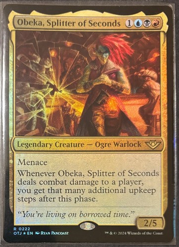 MTG Outlaws of Thunder Junction: Obeka, Splitter of Seconds NM Foil ...