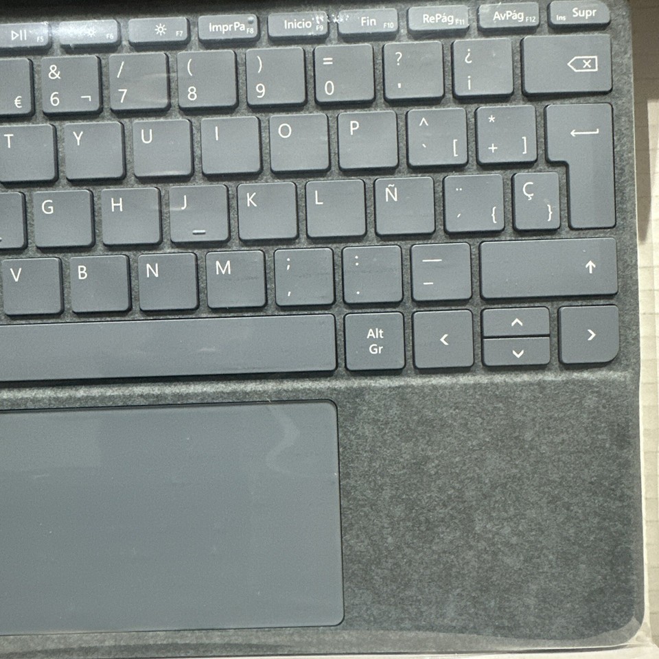 Microsoft Surface Go Type Cover Ice Blue QWERTY keyboard (Spanish ...