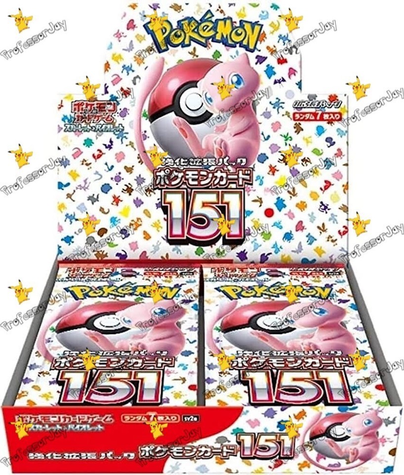 Pokémon TCG Cards ( 1x ) SEALED ( 151 ) JAPANESE 1SV2A BOOSTER BOX = 20 ...
