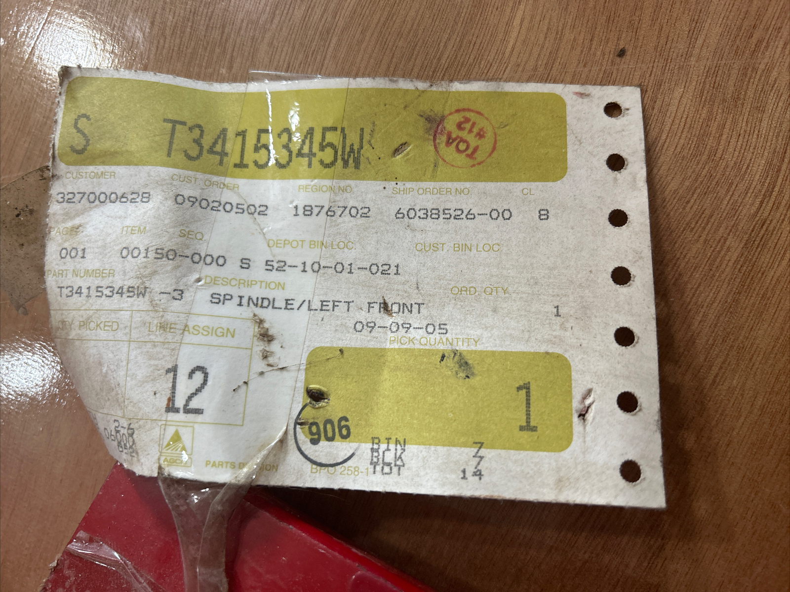Dion Wagon 12 Ton Running Gear Left Front Spindle Axle AGCO T3415345W ...