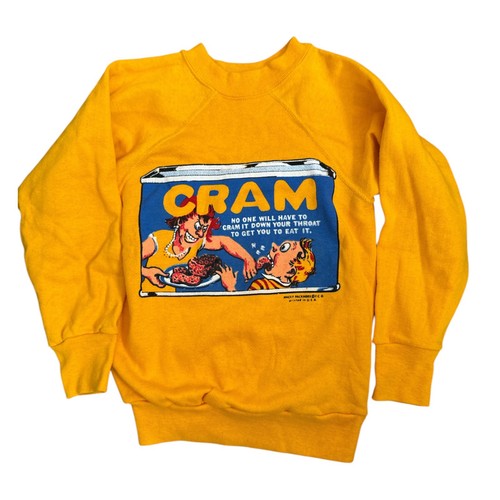 Vintage 70’s Wacky Packages Kids CRAM Sweatshirt Licensed USA Rare | eBay