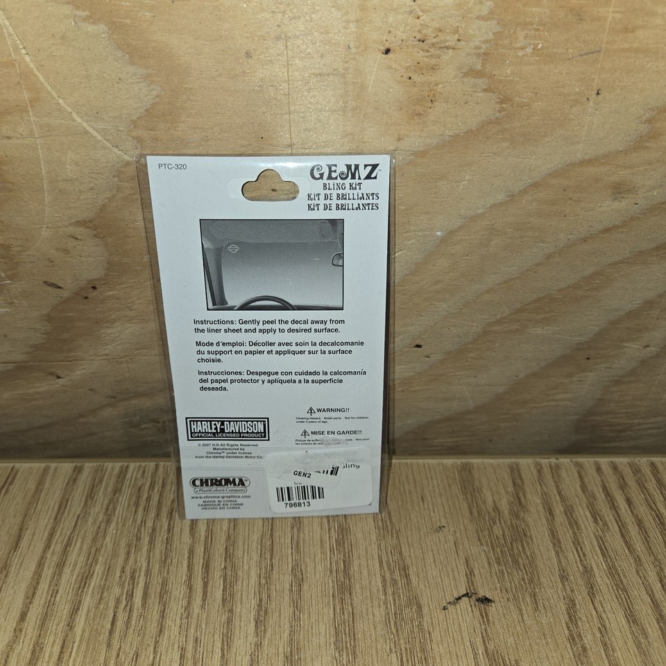 Harley Davidson bling green decal cell phone motorcycle bike sticker ...