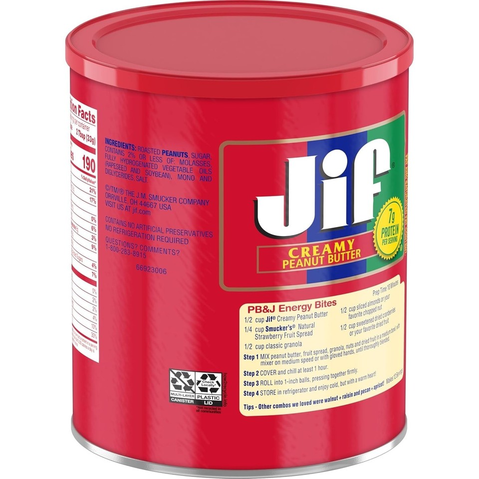 Jif Creamy Peanut Butter, 4 Pounds | eBay