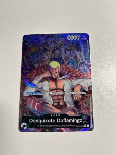One Piece TCG Donquixote Doflamingo Leader Alt Art OP04-019 English NM ...
