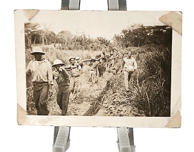 WW2 Photo Engineers Pulling Subterranean Cable Through Jungle Diagram ...