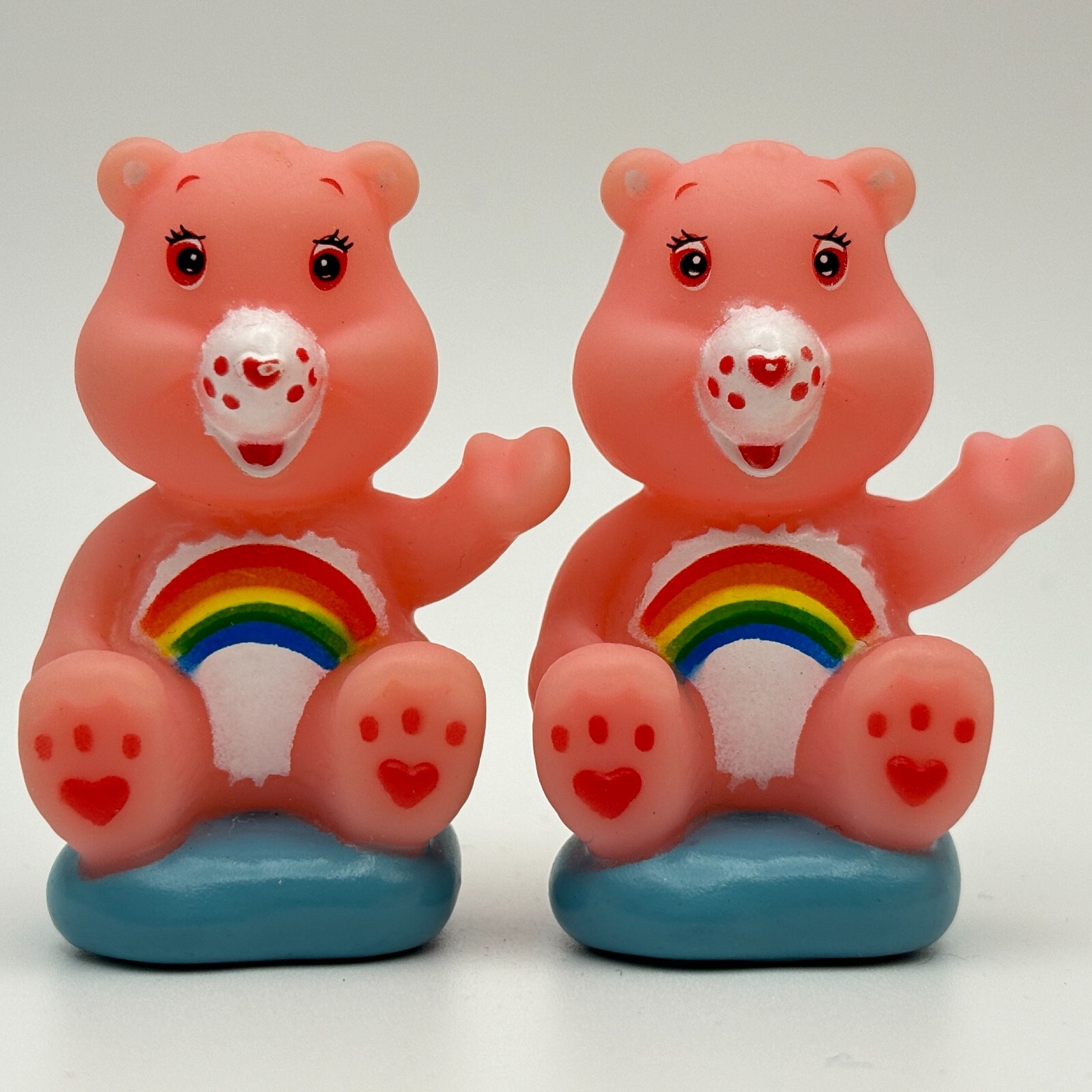 Care Bears Checkers 2 Pink Cheer Bears 2004 Rainbow Blue Bottom | eBay