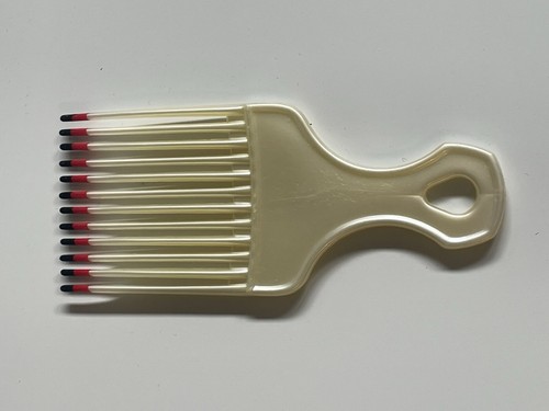 Color Dip Hair Pick Lift Comb Ivory 7” Vintage Retro 80s USA | eBay