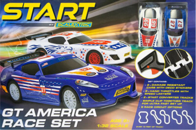 Scalextric "GT America" 1/32 Start Slot Car Race Set- 5 Circuts- C1411T ...